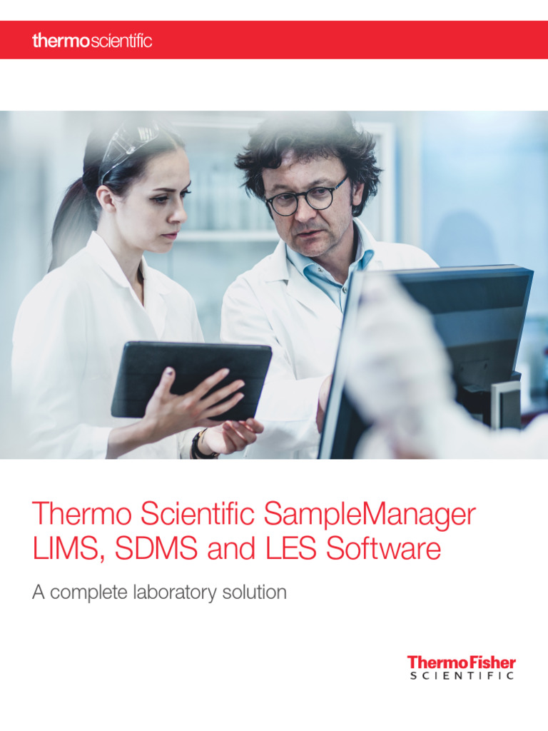 SampleManager LIMS SDMS LES Brochure | PDF | Data | Laboratories