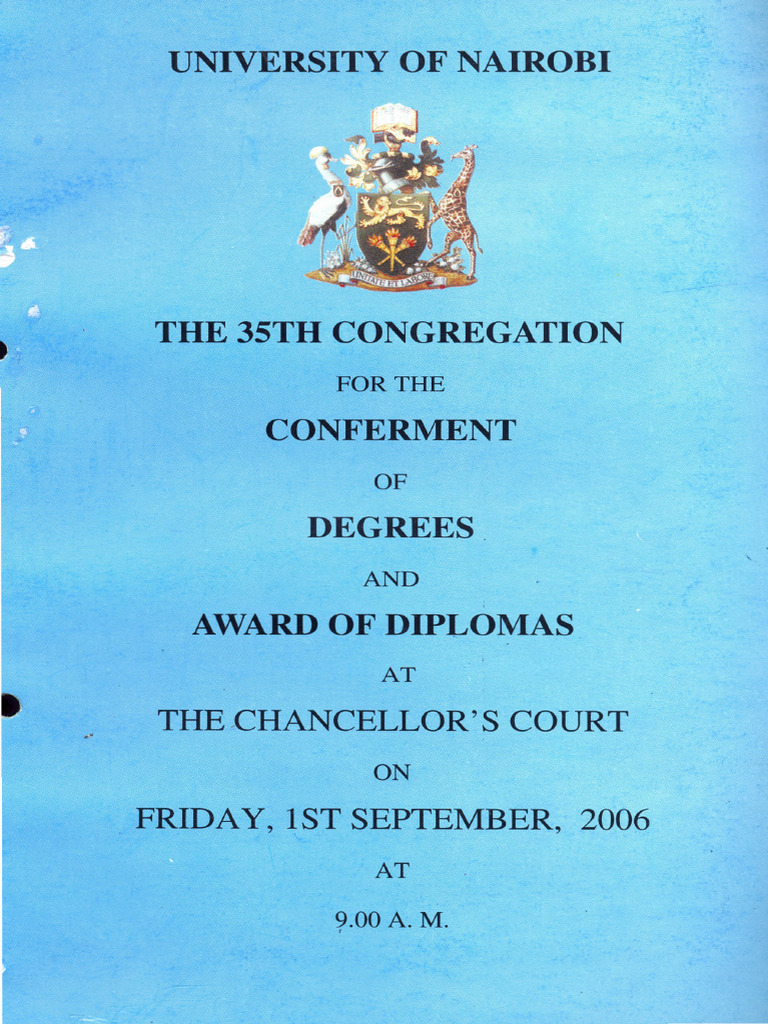 The 35th Congregation For The Conferment and Award of Diplomas at The ...