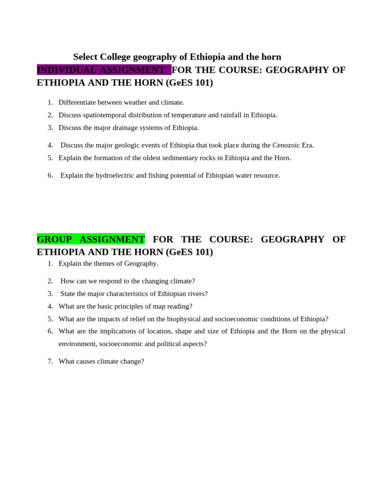 Select Geo Assignment | PDF