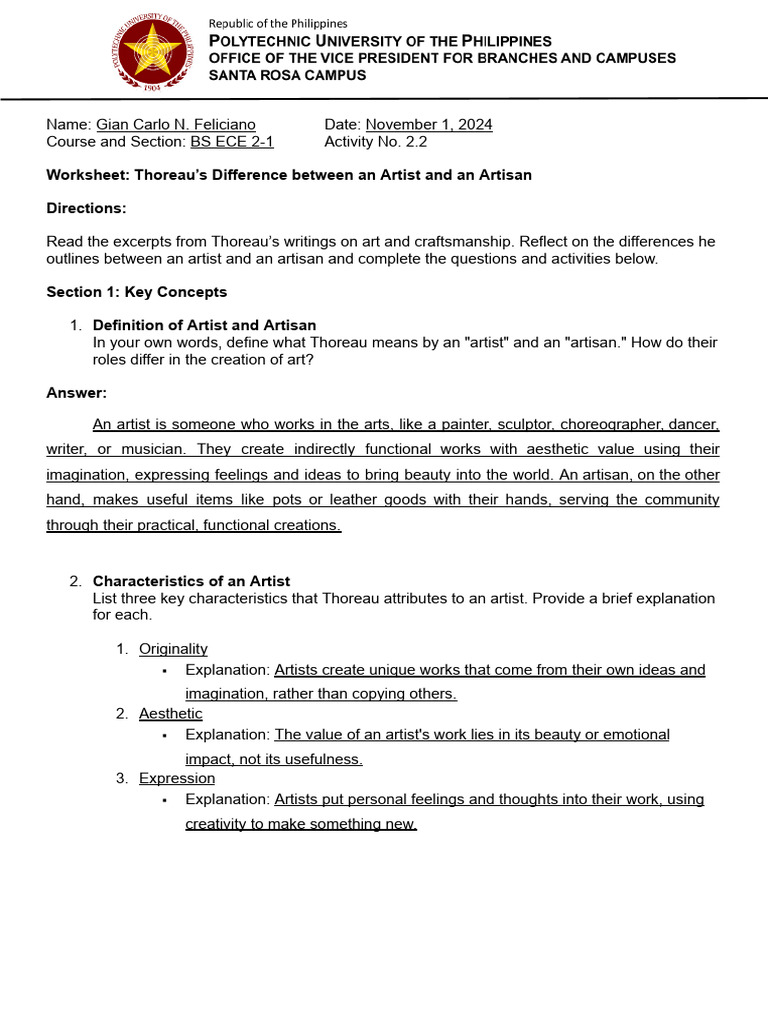 Act 2.2 | PDF | Creativity | Experience