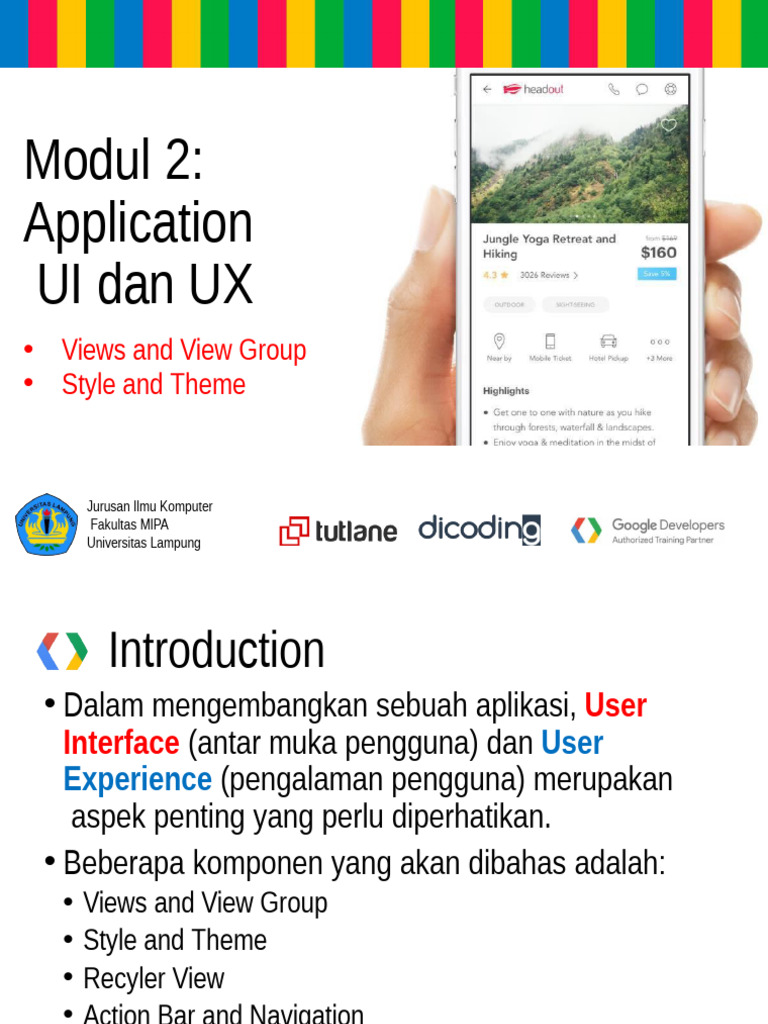 8. Konsentrasi Keahlian_Application UI and UX (Part 1)Pak Adit | PDF | Page Layout | User Interface