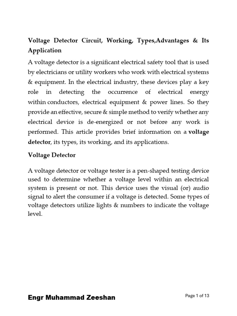 Voltage Detector Circuit Pdf Detector Radio Transistor 5897