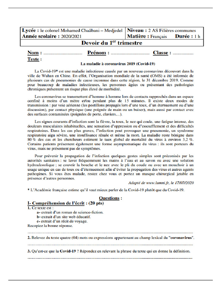 Devoir 2 As - 1 | PDF