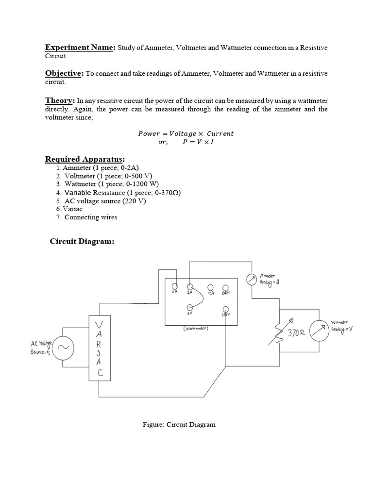EEE 1102 (Study of Ammeter) | PDF | Voltage | Electrical Resistance And Conductance
