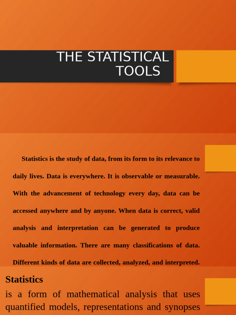 The Statistical Tool PDF | PDF | Scientific Method | Statistical Analysis