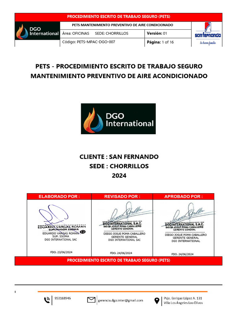 ACTUALIZADO PETS-MANTENIMIENTO PREVENTIVO DE AIRE ACONDICIONADO SEDE ... ACTUALIZADO PETS-MANTENIMIENTO PREVENTIVO DE AIRE ACONDICIONADO SEDE ...