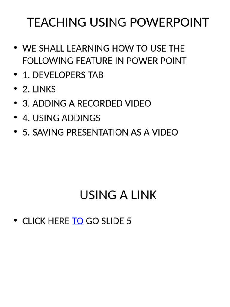 Teaching Using Powerpoint | PDF