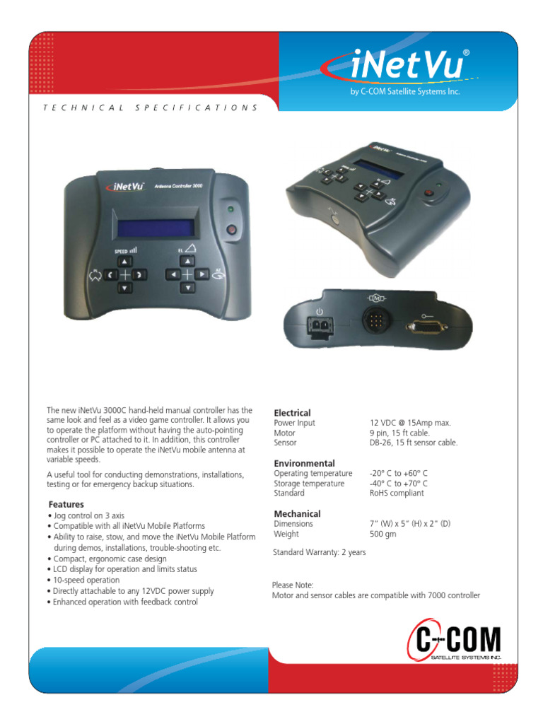 iNetVu 3000 Controller | PDF