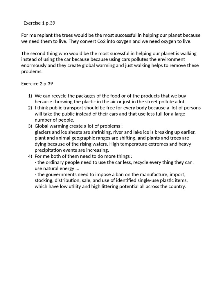 Environmental Solutions & Actions | PDF