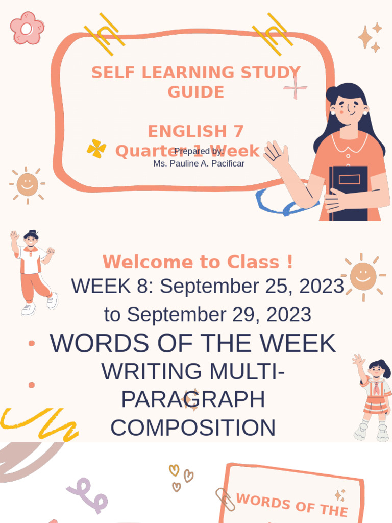 SLSG English 7 Q1 W8 | PDF | Human Communication