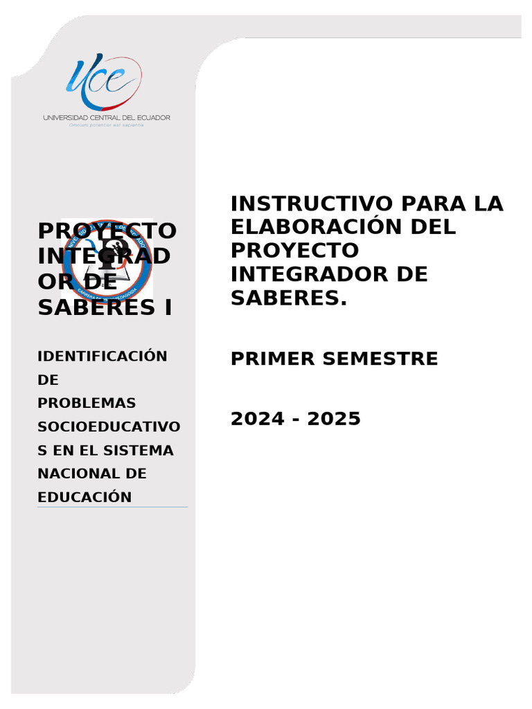 El Proyecto Integrador de Saberes EDITADO Primer Semestre | PDF | Interdisciplinariedad | Science