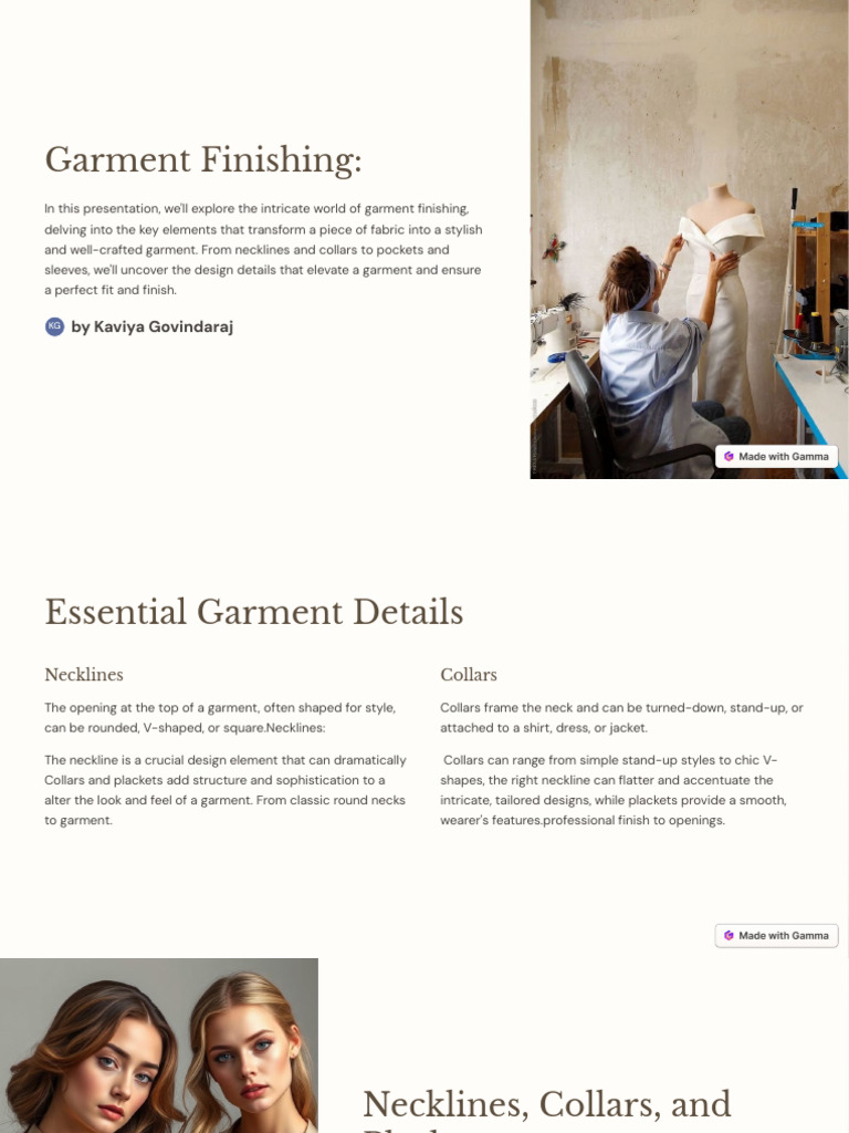 Garment-finishing | PDF | Seam (Sewing) | Clothing