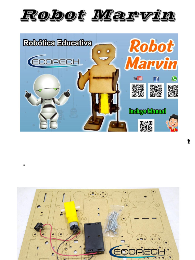 Robot Marvin Manual | PDF | Tornillo