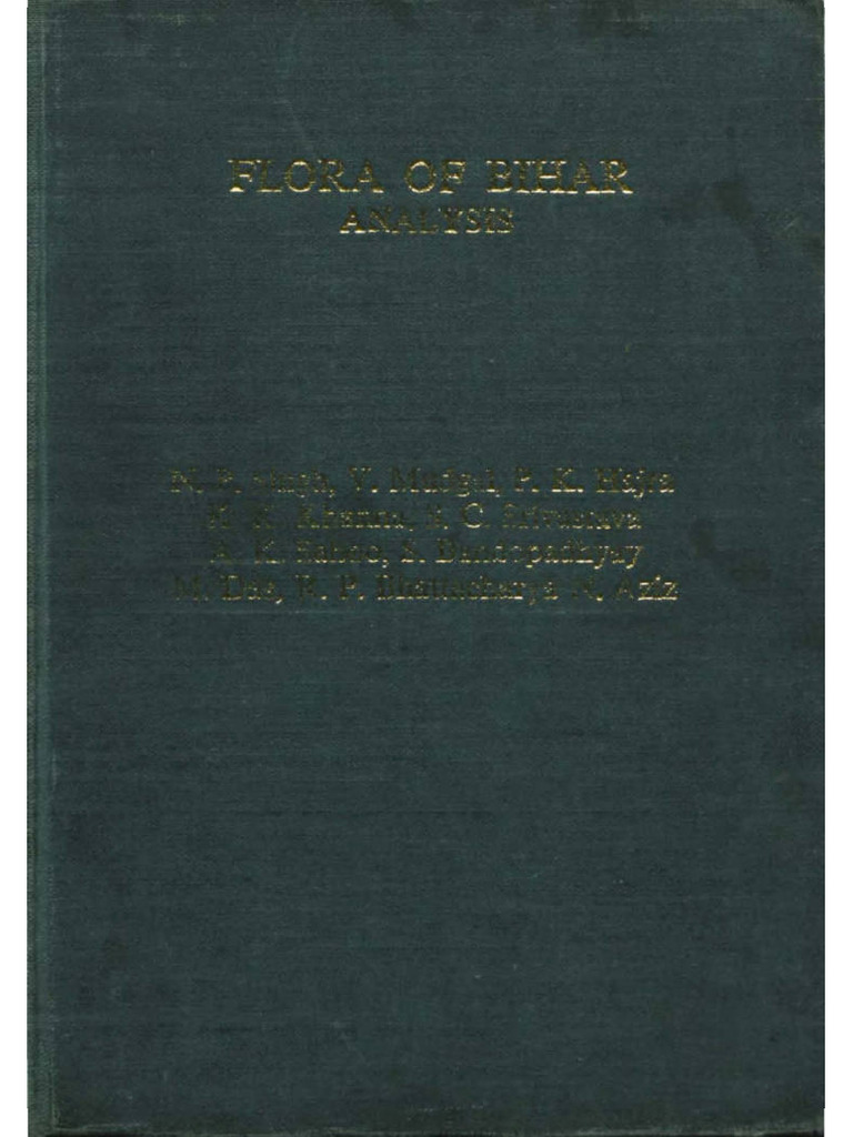 Flora of Bihar, Analysis | PDF