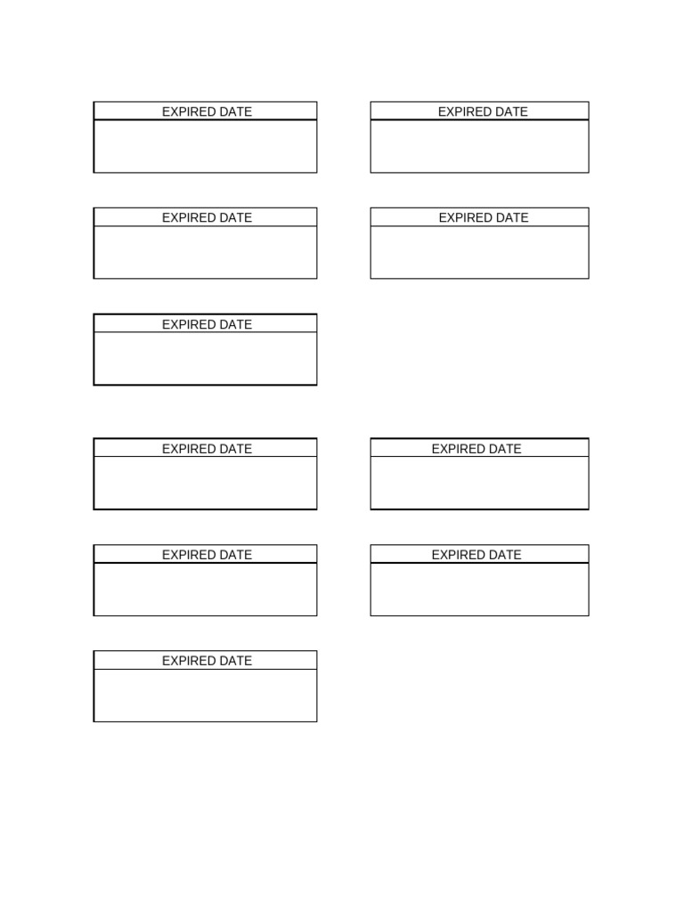 Label Expired Date | PDF