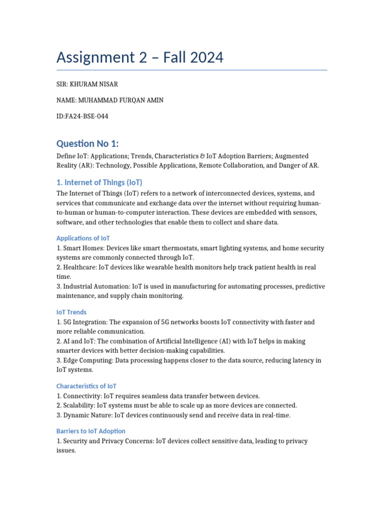 ICT ASSIGNMENT 2 | PDF | Cloud Computing | Augmented Reality ICT ASSIGNMENT 2 | PDF | Cloud Computing | Augmented Reality