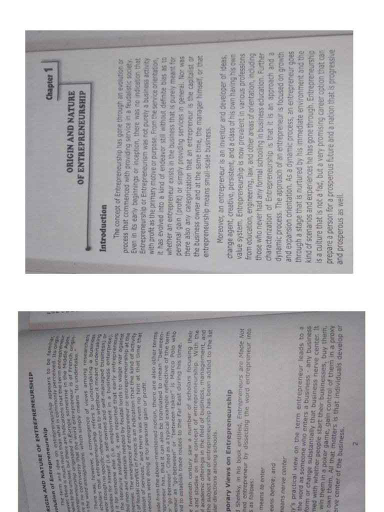 Chapter 1 Entrep | PDF Chapter 1 Entrep | PDF