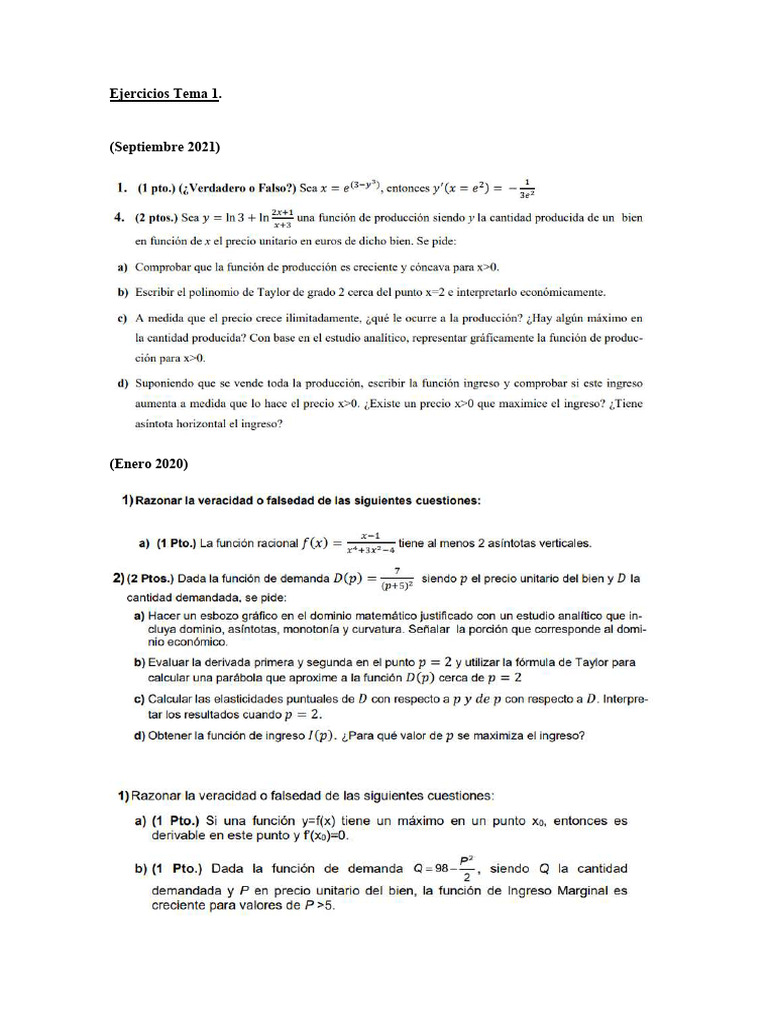 Ejercicios de Examen Practicar | PDF