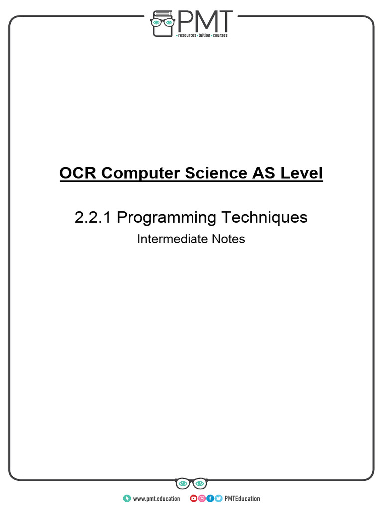 2.2.1. Programming Techniques | PDF | Iteration | Computer Programming