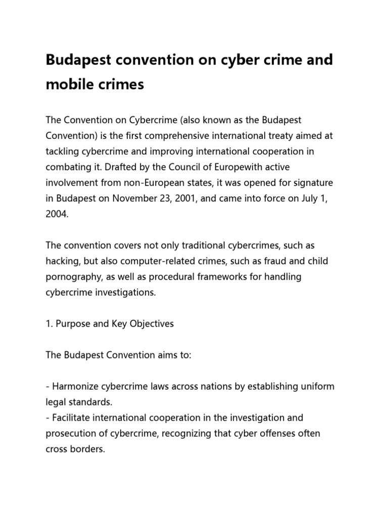 budapest and mobile phone crime | PDF | Cybercrime | Phishing