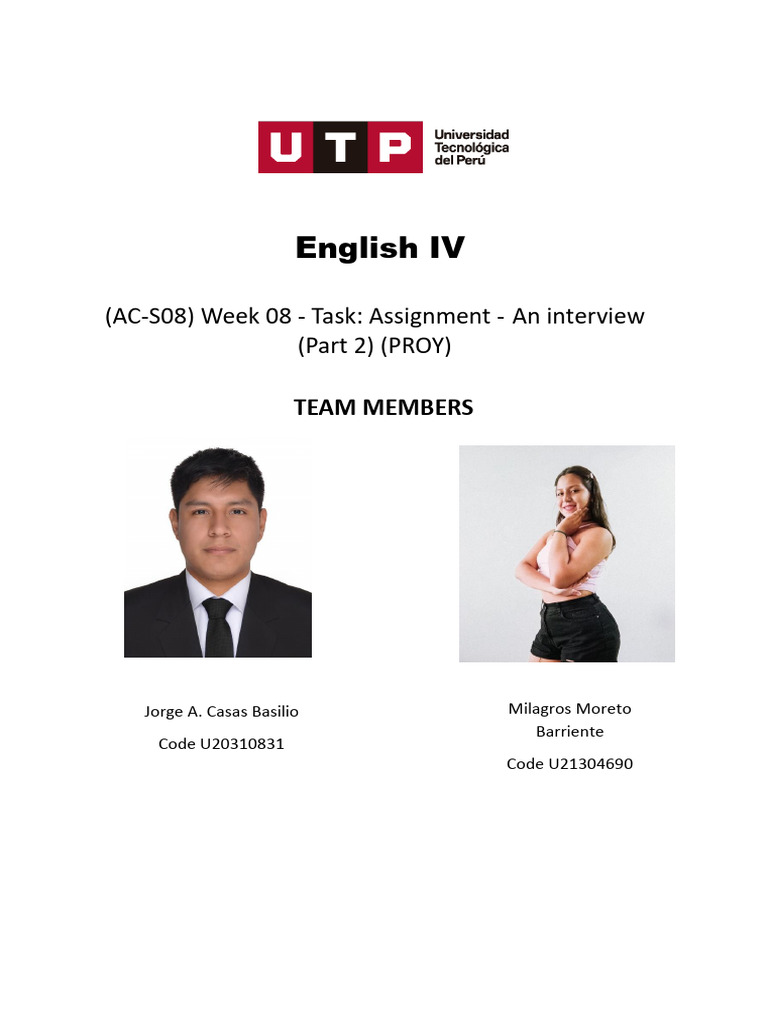 WEEK 18 An Interview (Part 2) (PROY) | PDF