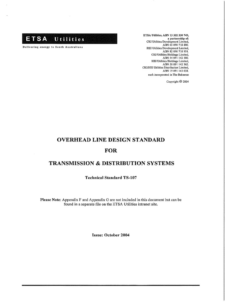 ETSA Standard | PDF