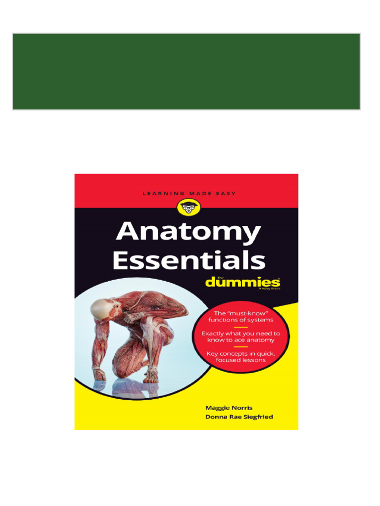 Download Full Anatomy Essentials For Dummies(r) Maggie Norris & Donna ... Download Full Anatomy Essentials For Dummies(r) Maggie Norris & Donna ...