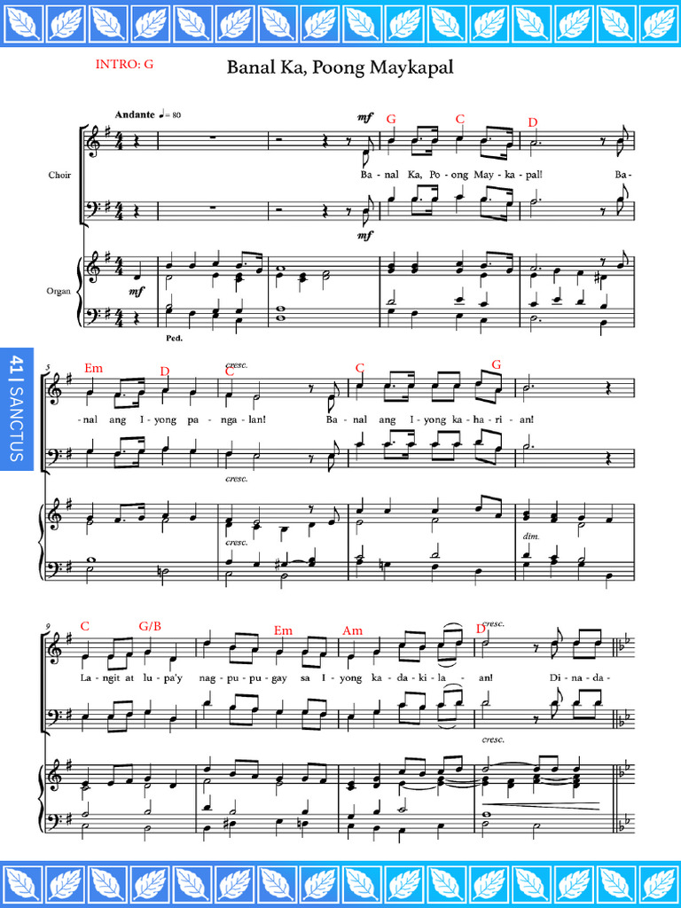 Banal Ka Poong Maykapal Chords | PDF