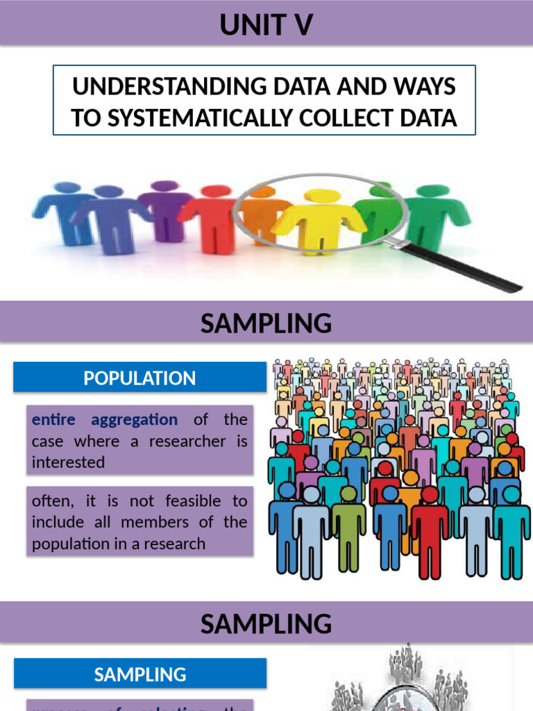 Res 1 Unit 5 Sampling Design and Techniques | PDF | Sampling (Statistics) | Scientific Method