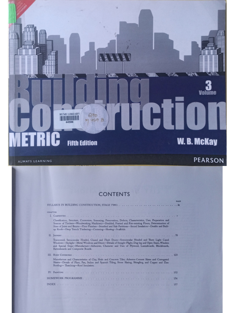 Building Construction Mckay 3 | PDF