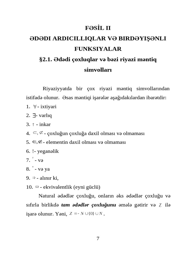 Riyazi Analiz Muh-1 | PDF