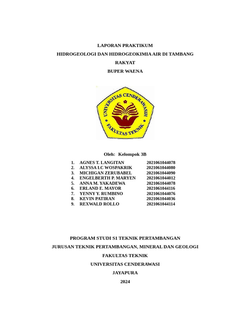 Laporan Praktikum Buper 2024 Baru Sekarang1 | PDF
