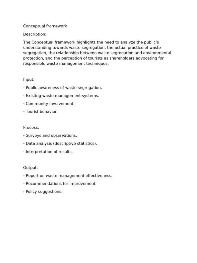 Conceptual Framework | PDF