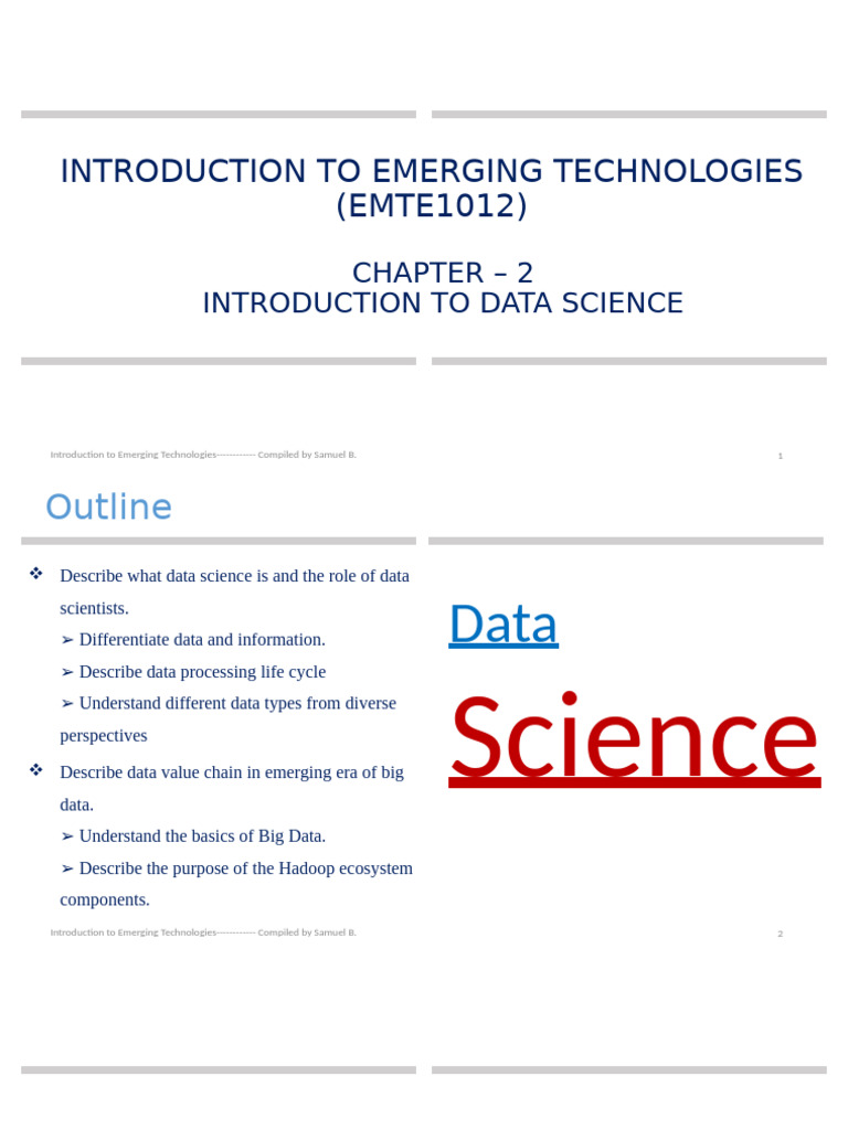Chapter 2 - EMTE | PDF | Apache Hadoop | Data Science