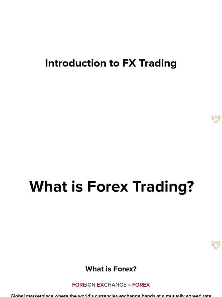Introduction to FX (Slides)Trading tribe | PDF | Foreign Exchange ...