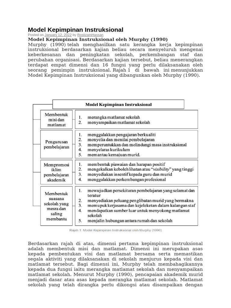 Model Kepimpinan 1 | PDF