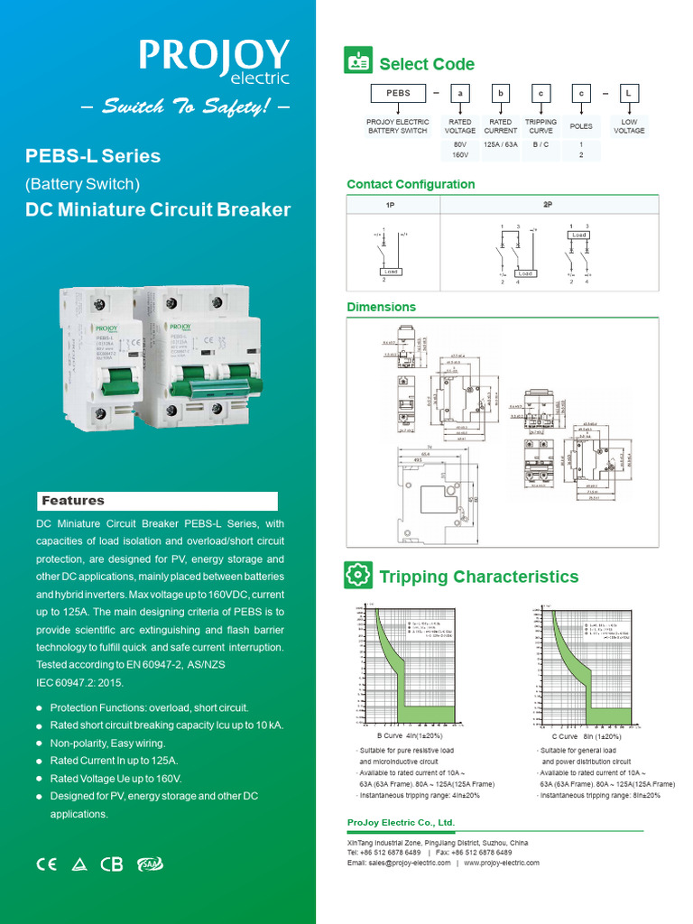 DC Circuit Breakers for PV Systems | PDF | Electrical Components ...