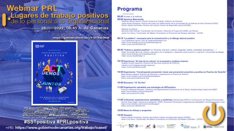 Programa 28abril2022 v7.0 | PDF | Seguridad y salud ocupacional | Business