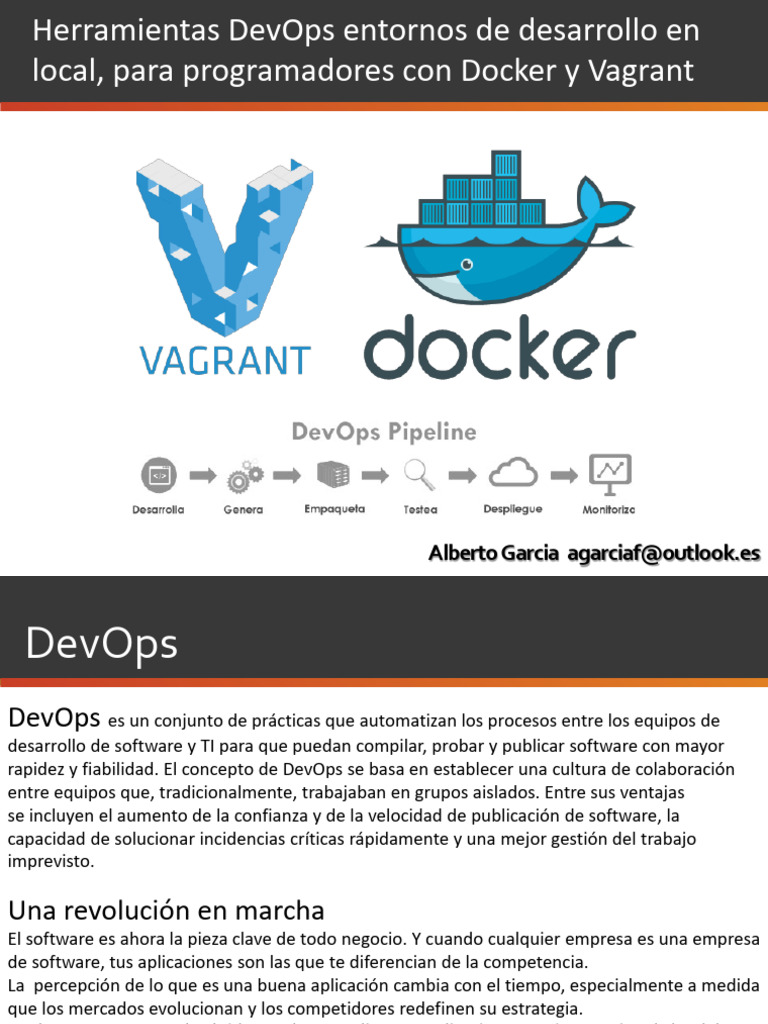 Seminario Herramientas Devops Entornos de Desarrollo en Local, para Programadores Con Docker y ...