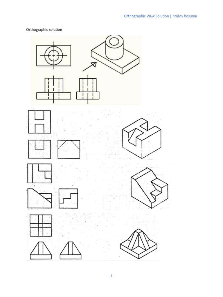 Orthographic Drawing | PDF
