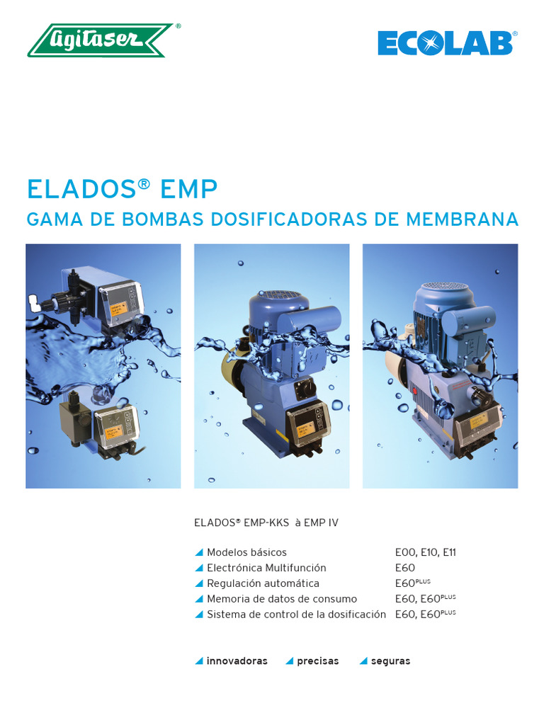 Bombas Ecolab | PDF | Ingeniería Química