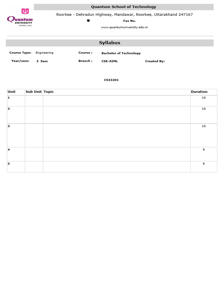 DSa syllbus | PDF | Queue (Abstract Data Type) | Applied Mathematics