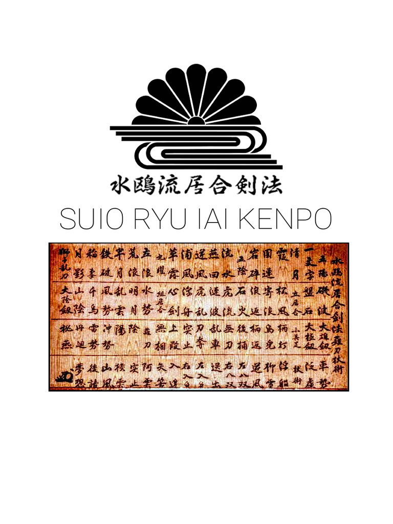 Técnicas de Suio Ryu Iai Kenpo | PDF | Artes marciales japonesas ...