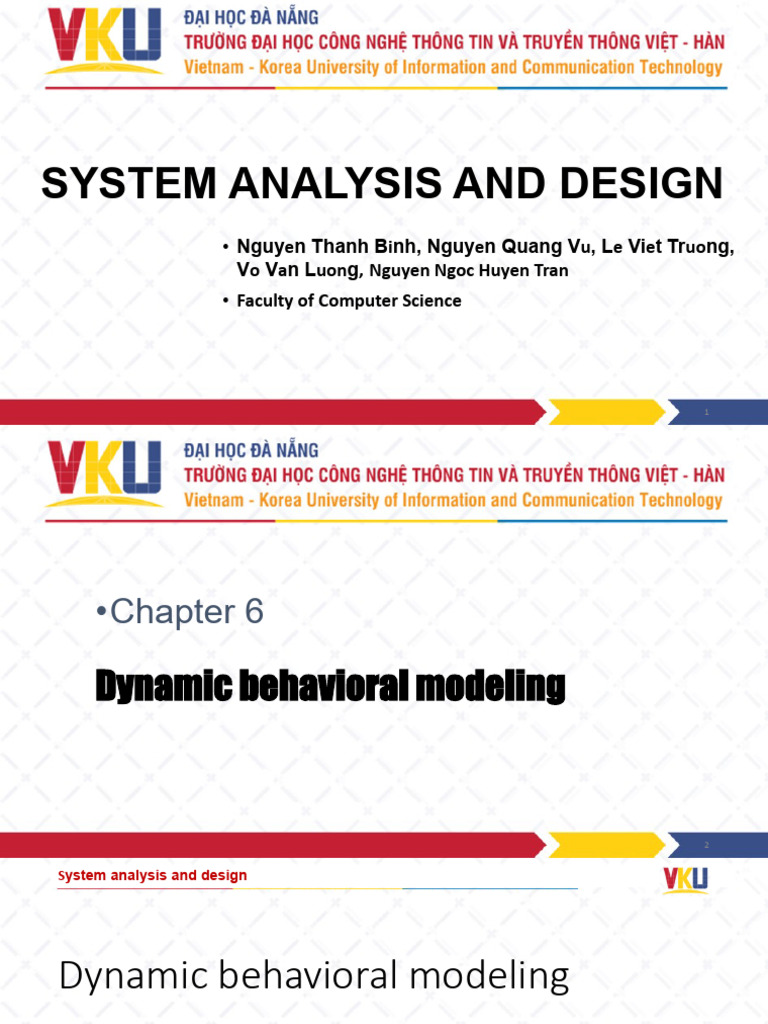 SAD - Ch6 - Dynamic Behavioral Modeling | PDF | System | Use Case