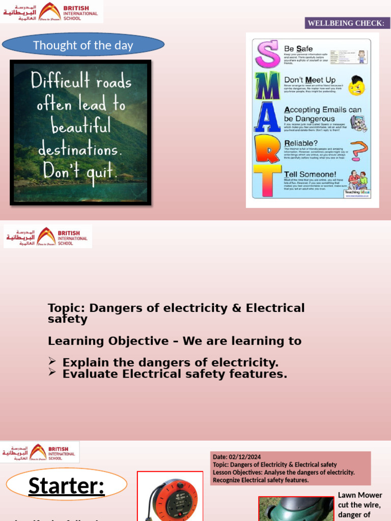 Gr-10 - Physics - Lesson 2 - Dangers of Electricity-1 | PDF | Fuse (Electrical) | Electricity