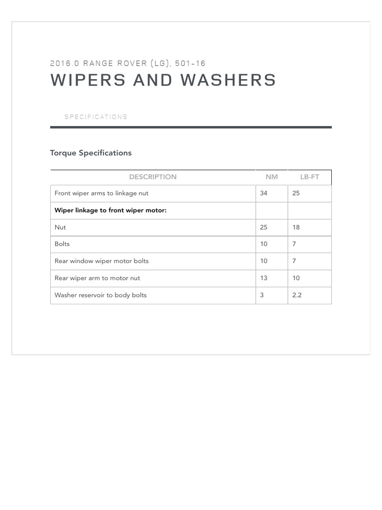 Wipers and Washers | PDF | Electric Motor | Relay