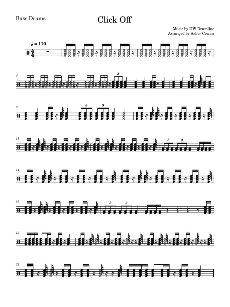 Drumline_UW_Cadence_2-Bass_Drums | PDF | Classical Music Groups | Sound ... Drumline_UW_Cadence_2-Bass_Drums | PDF | Classical Music Groups | Sound ...