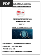 Dna Fingerprinting Investigatory Project 2024-25 Class-12 | PDF | Gel ...