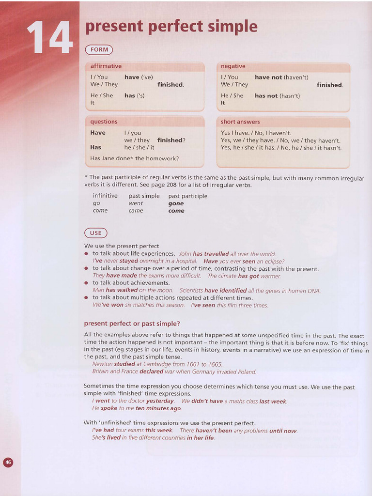 Present Perfect Simple (Macmillan) | PDF