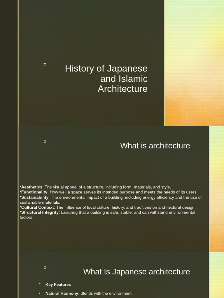 History of Japanese and Islamic Architecture | PDF | Mosque ...